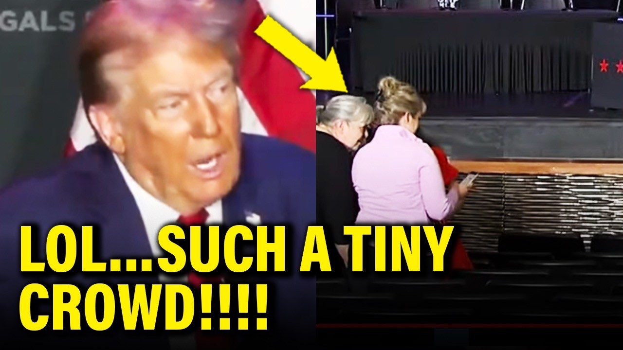 Trump LOSES HIS MIND in Front of TINY CROWD in WI Speech - NEWS