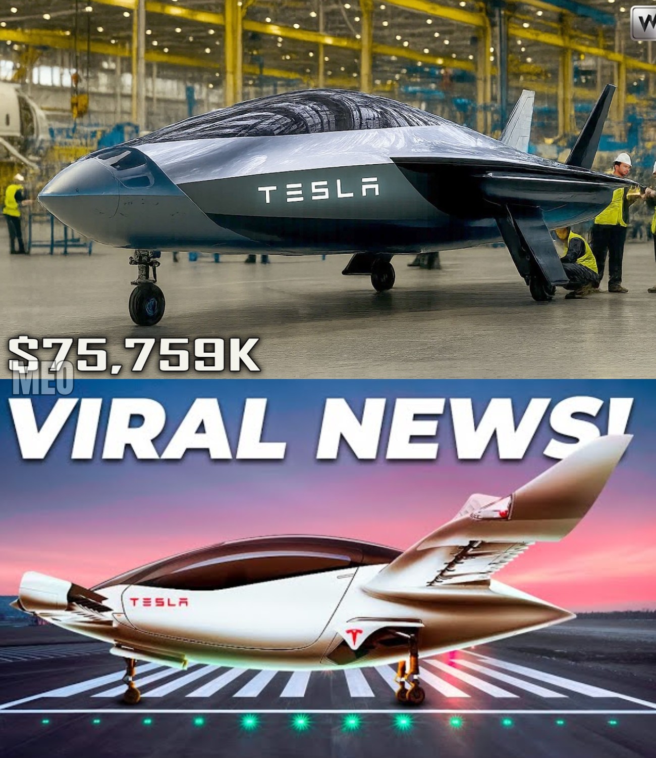 End of China. Elon Musk announces Tesla's $75,759 electric plane ...