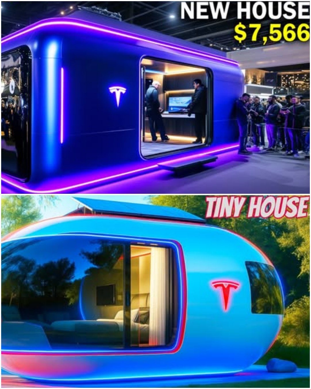 SHOCKING REVEAL Elon Musk finally launches the $7,566 Tesla Tiny House ...